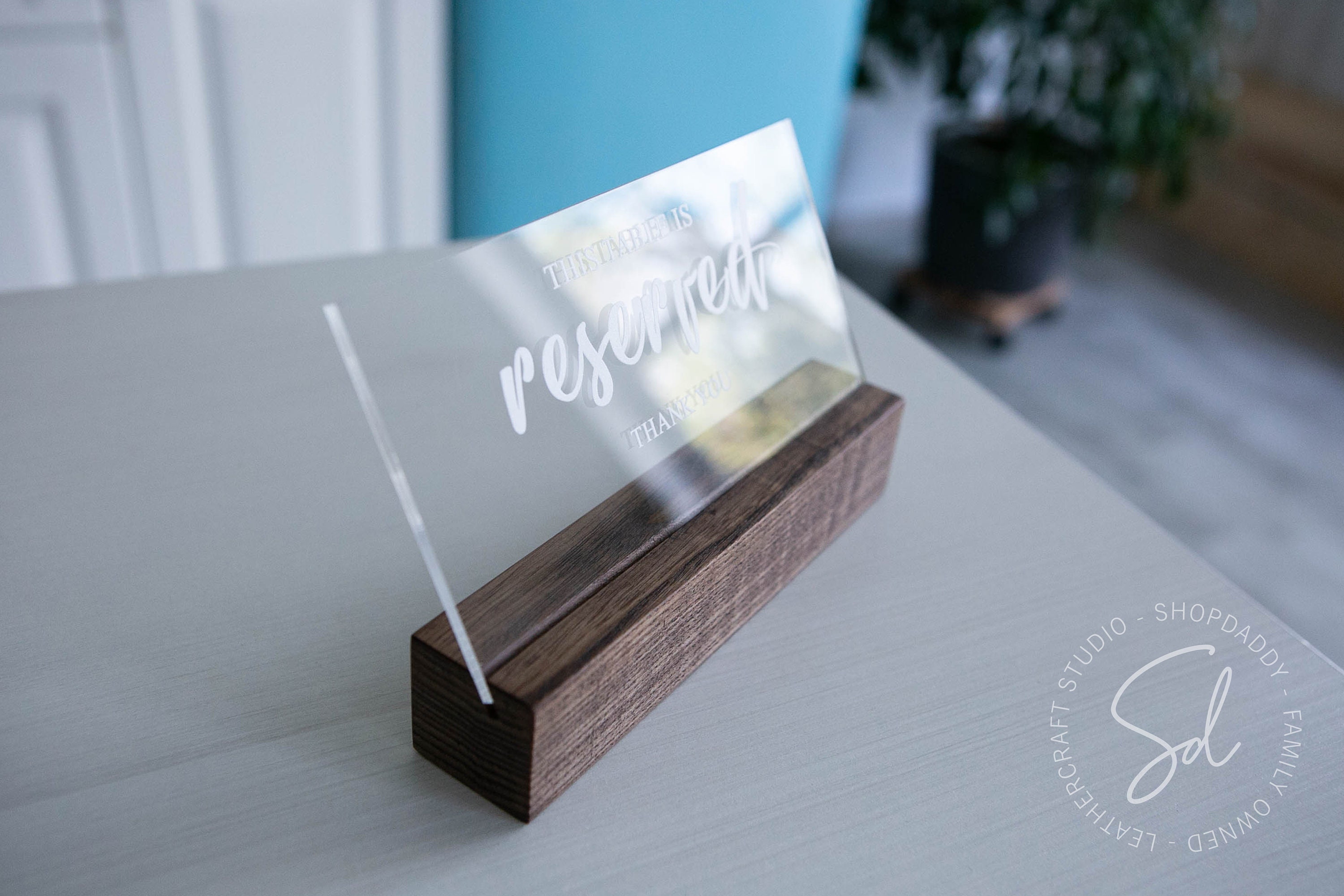 Reserved Table Signs Cafe Table Card Holders Restaurant | Etsy