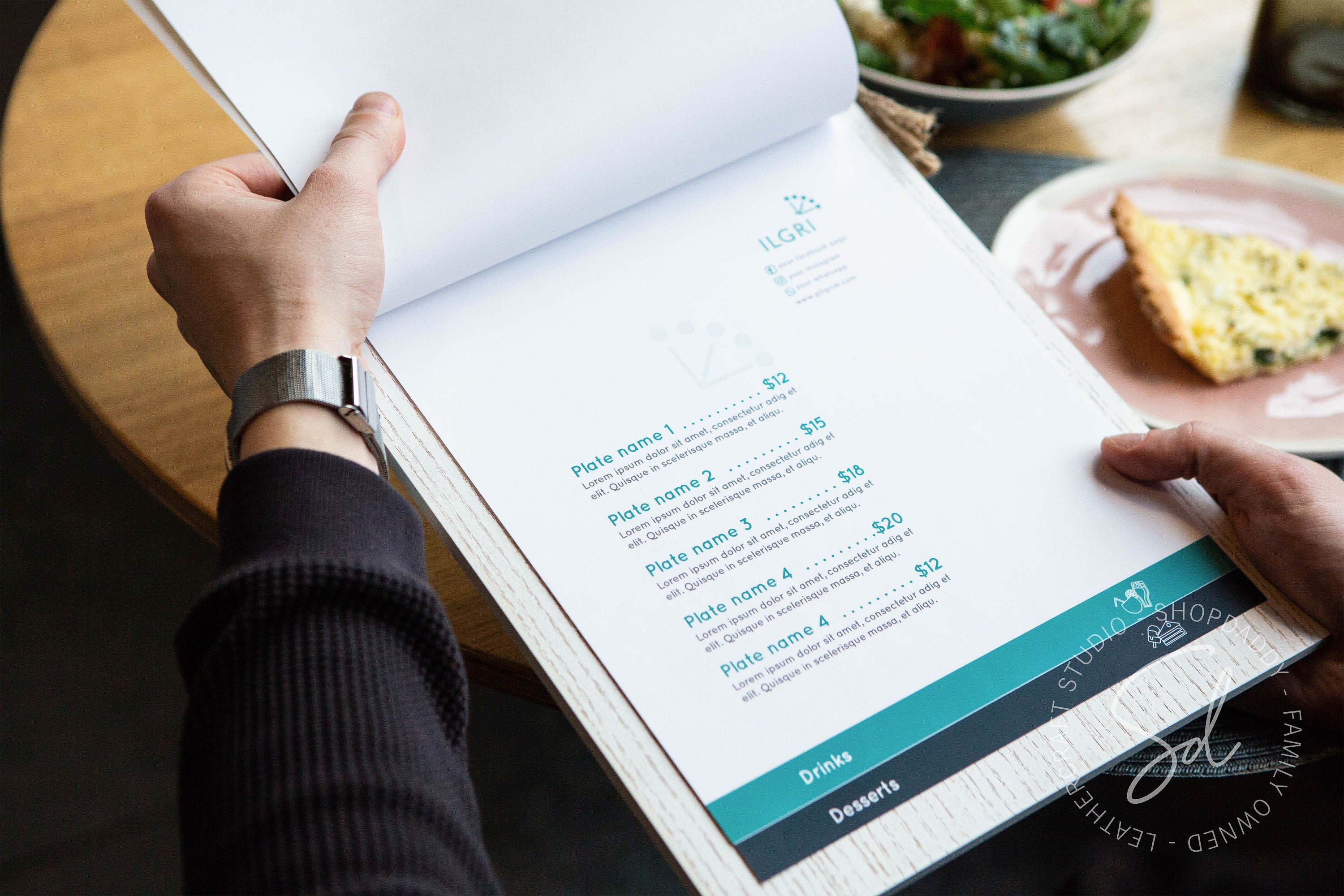 Wooden Menu Holder Restaurant Menu Covers Cafe Coffee Bar - Etsy