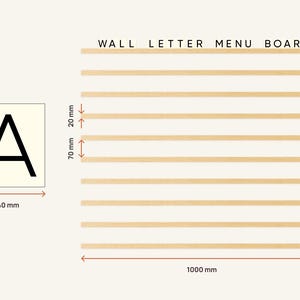 Wall Menu Board: Wooden Letter Board for Restaurant, Cafe & Bar - Etsy