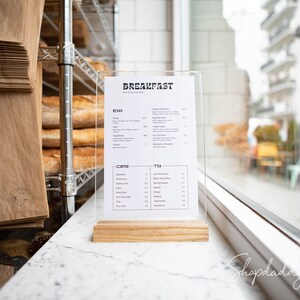 Table Menu Stand, Restaurant Table Tents, Table Top Display Stand for ...