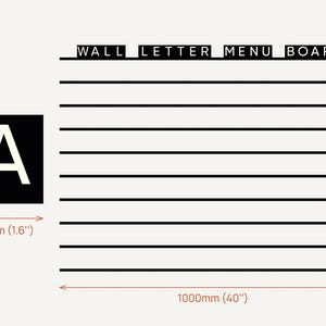 Letter Boards Wall Menu With Metal Rails, Custom Changeable Menu ...