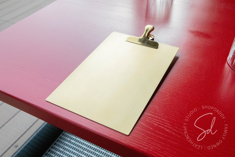 Metal Golden Clip Board Binder Restaurant Menu Covers Copper | Etsy