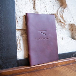 Leather Menu Cover: Custom Menu Book for Restaurant, Cafe & Bar - Etsy