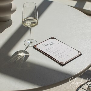 Leather Menu Holder, Restaurant Menu Cover, Custom Logo Menu Folder ...