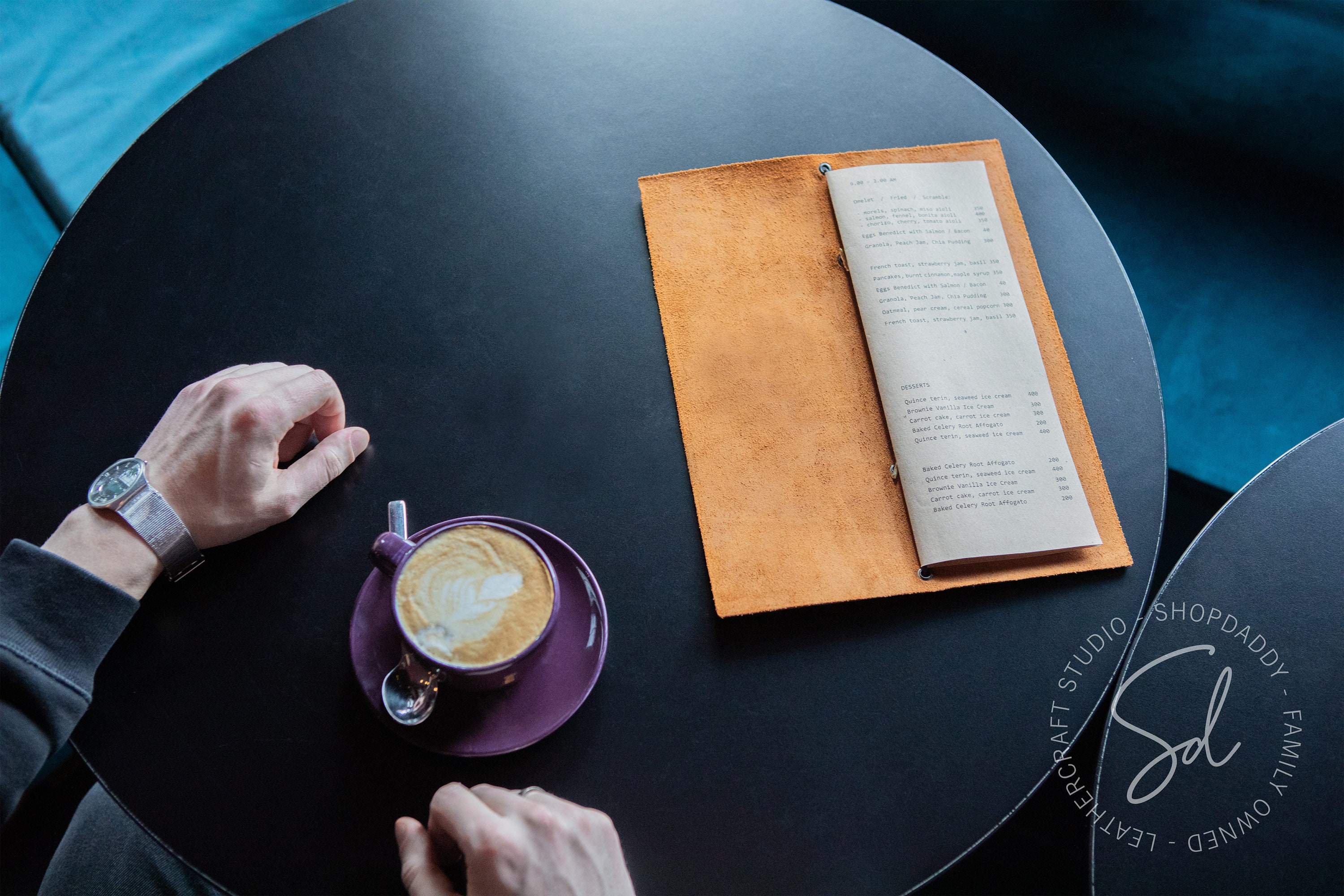 Leather Menu Cover Menu Book Restaurant Menu Cover Cafe Bar - Etsy UK