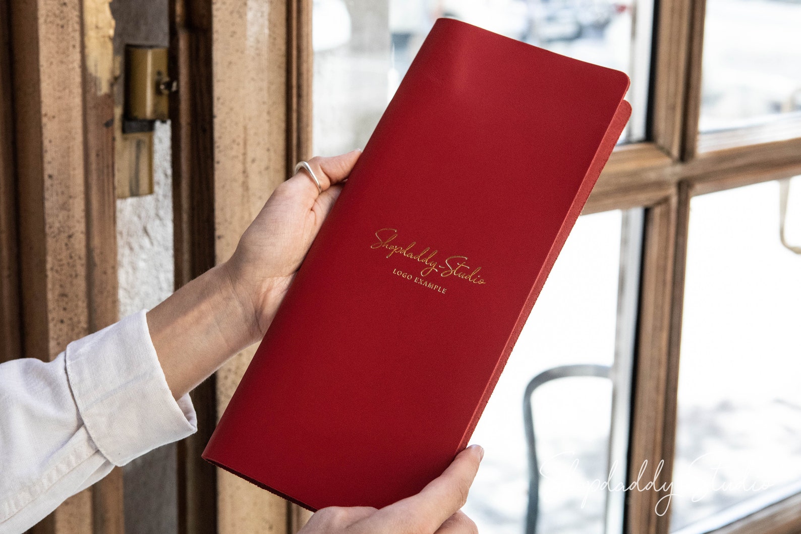 Menu Holder Leather Menu Leather Menu Cover Restaurant Menu | Etsy