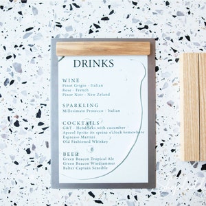 Table Top Display Stand, Metal Brass Menu Holder, Table Stand Menu ...