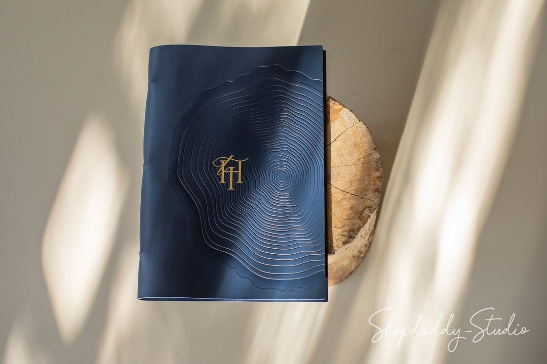 Personalized Leather Menu Cover: Restaurant Menu Book With Logo - Etsy