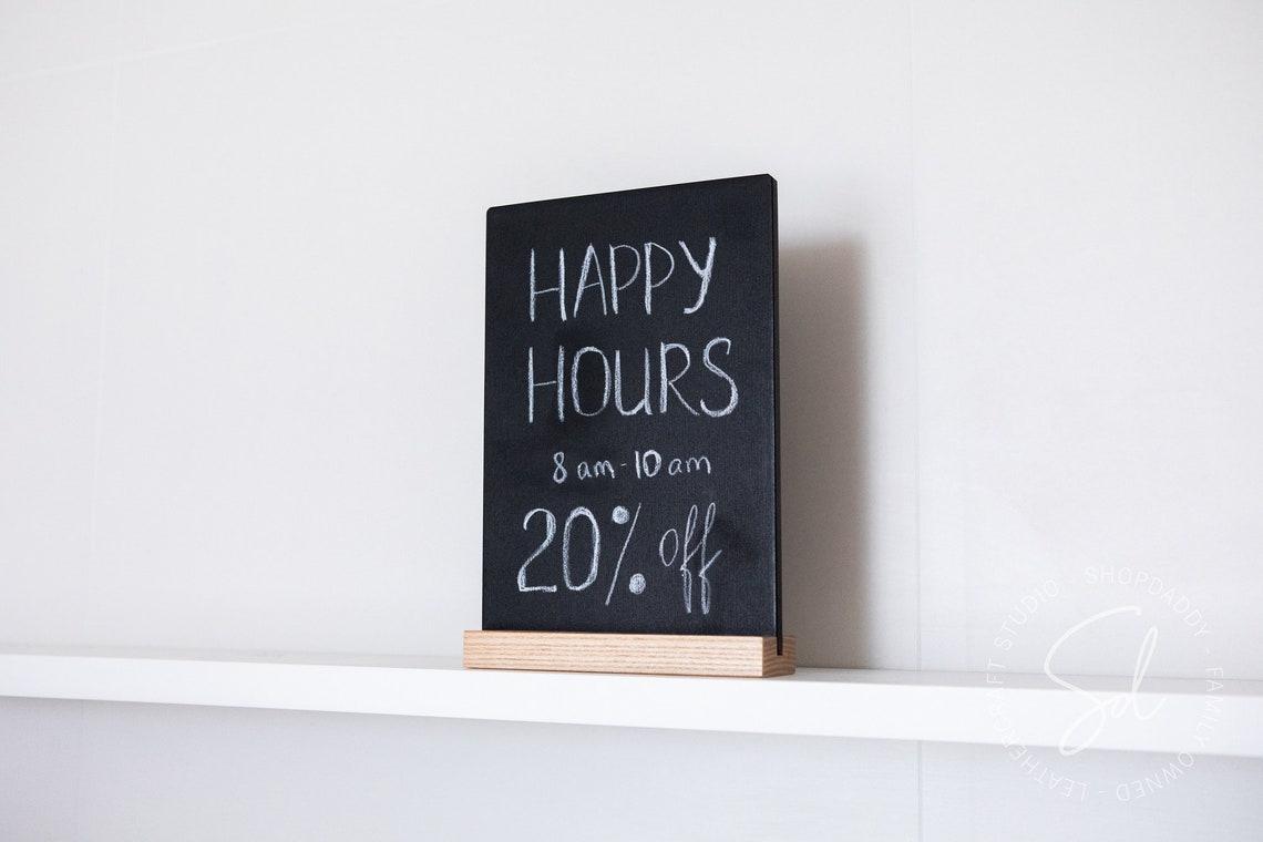 Wooden Chalkboard Sign Menu With Stand Letter Board Sign - Etsy