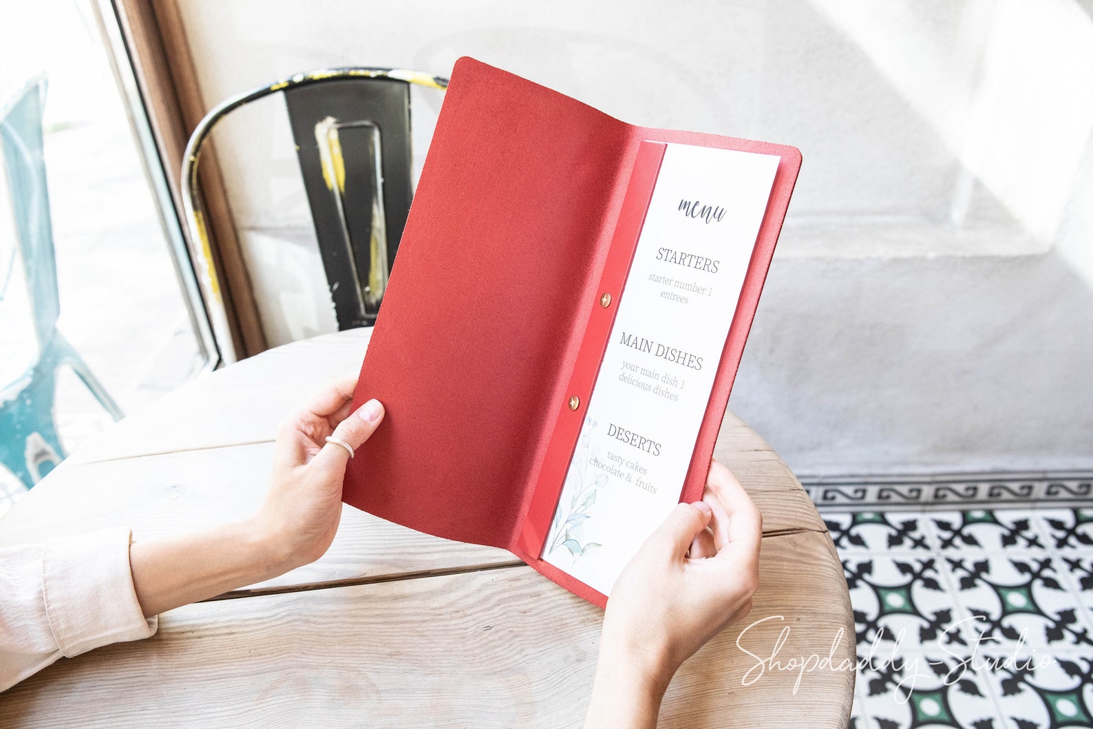 Menu Holder Leather Menu Leather Menu Cover Restaurant Menu | Etsy