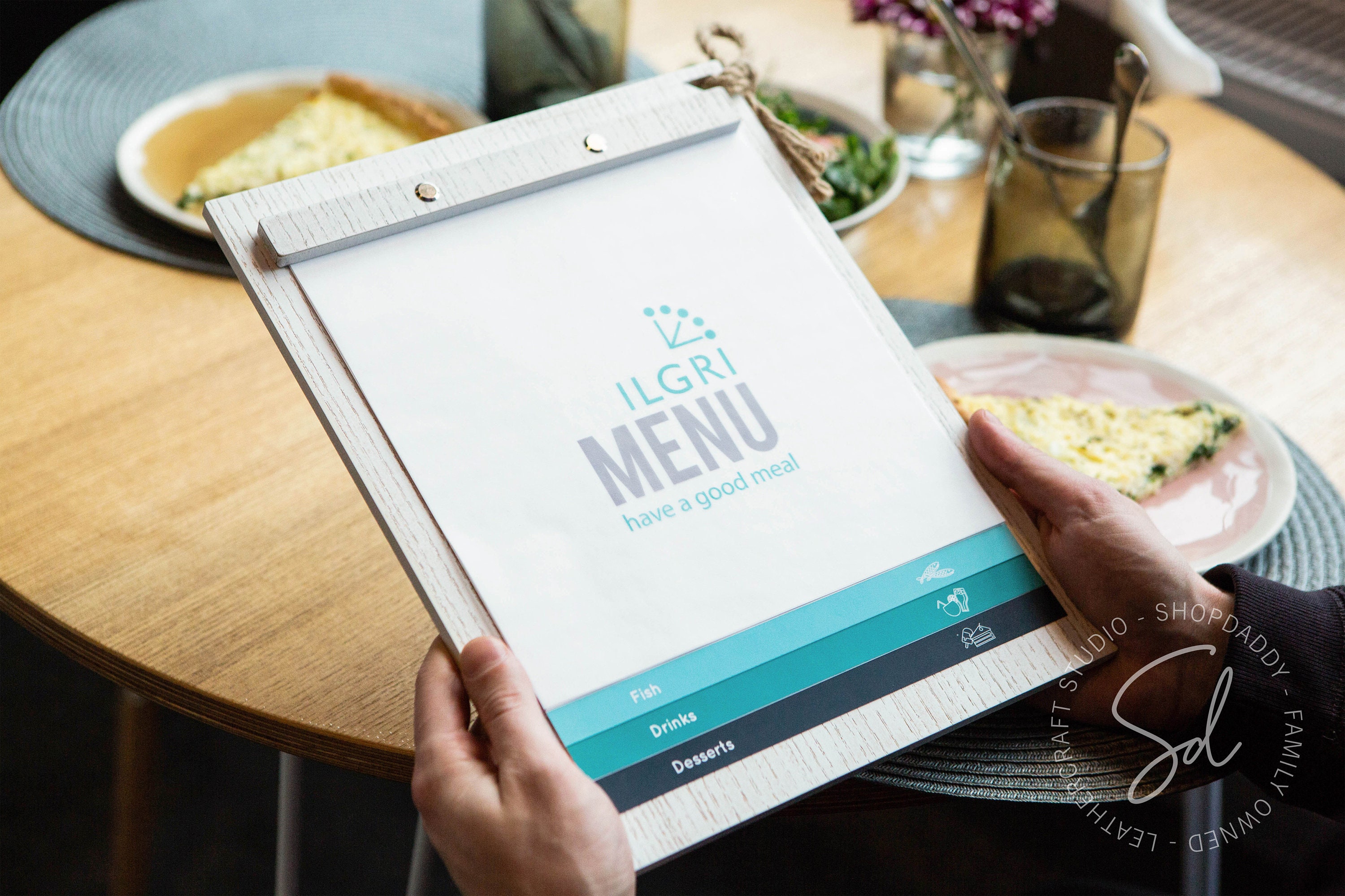 Wooden Menu Holder Restaurant Menu Covers Cafe Coffee Bar - Etsy