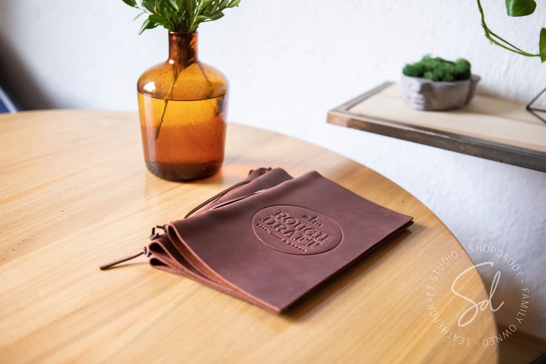 Restaurant Menu Cover: Custom Leather Menu Holder for Food & Drink - Etsy