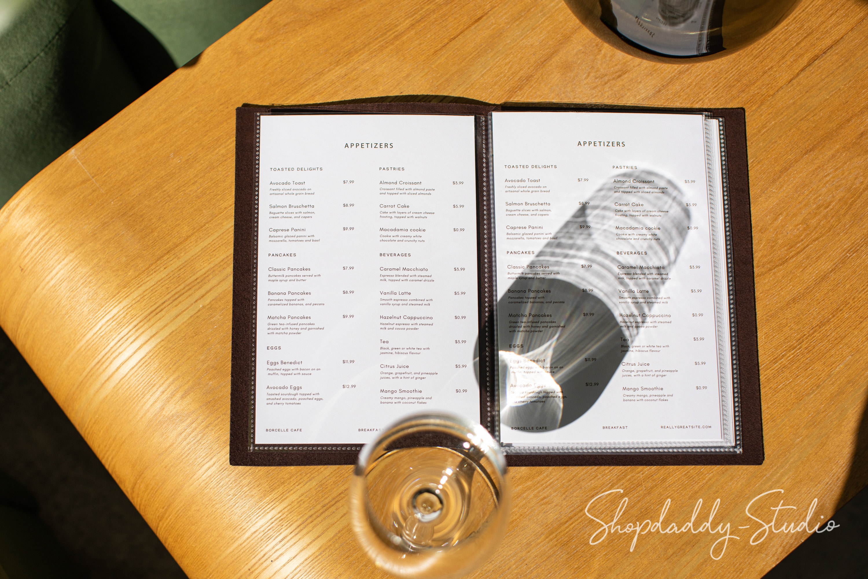Custom Leather Menu Cover With Logo: Personalized Menu Folder for ...