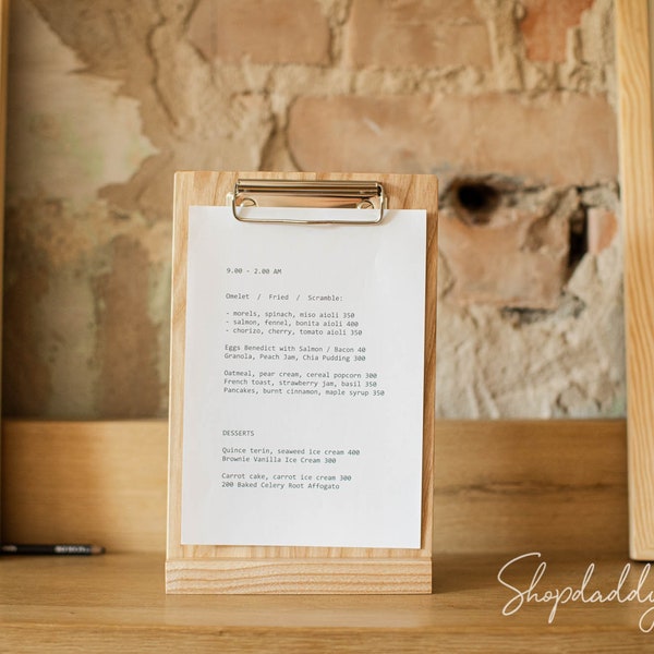 A5 Menu Stand - Etsy