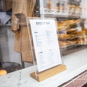 Table Menu Stand, Restaurant Table Tents, Table Top Display Stand for ...