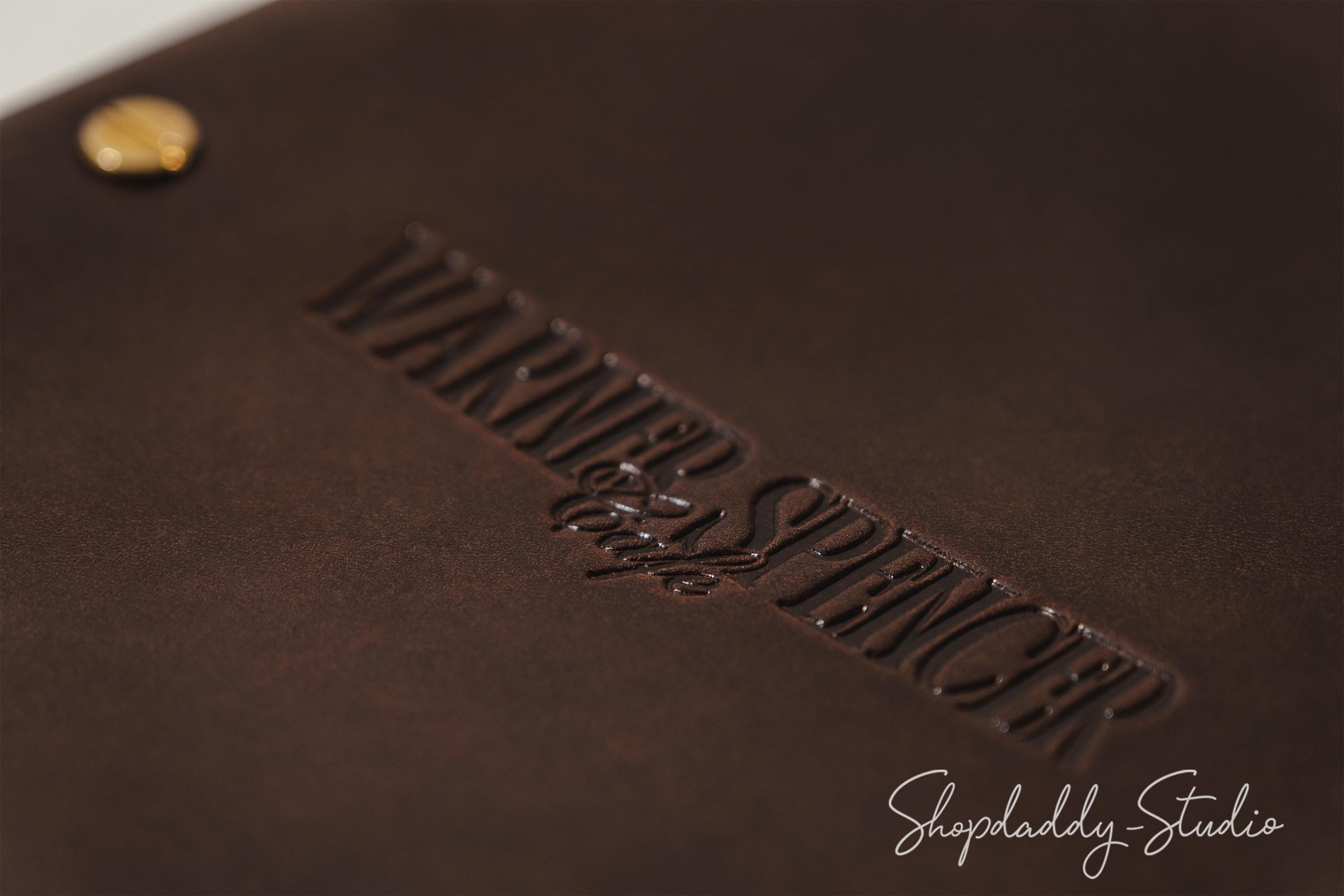 Personalized Leather Menu Book: Restaurant Menu Covers - Etsy