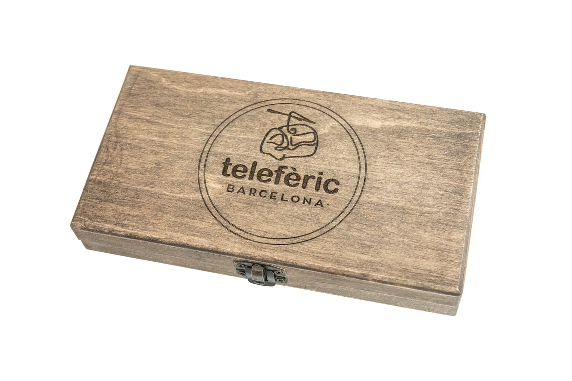 Wooden Check Presenter Box: Custom Bill Holder With Logo for Restaurant ...