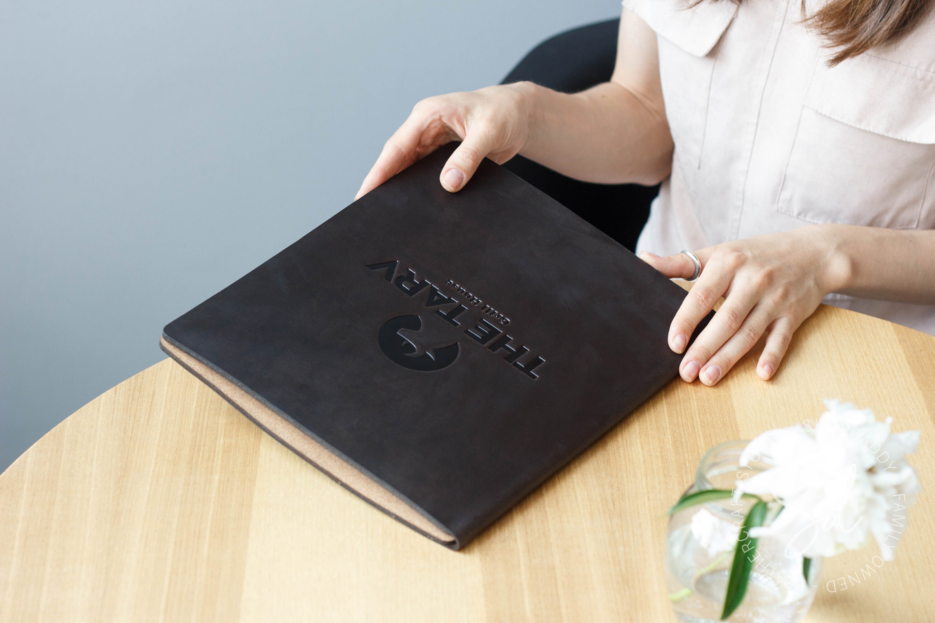 Leather Menu Covers With Cork Menu Holders Restaurant Menu - Etsy UK