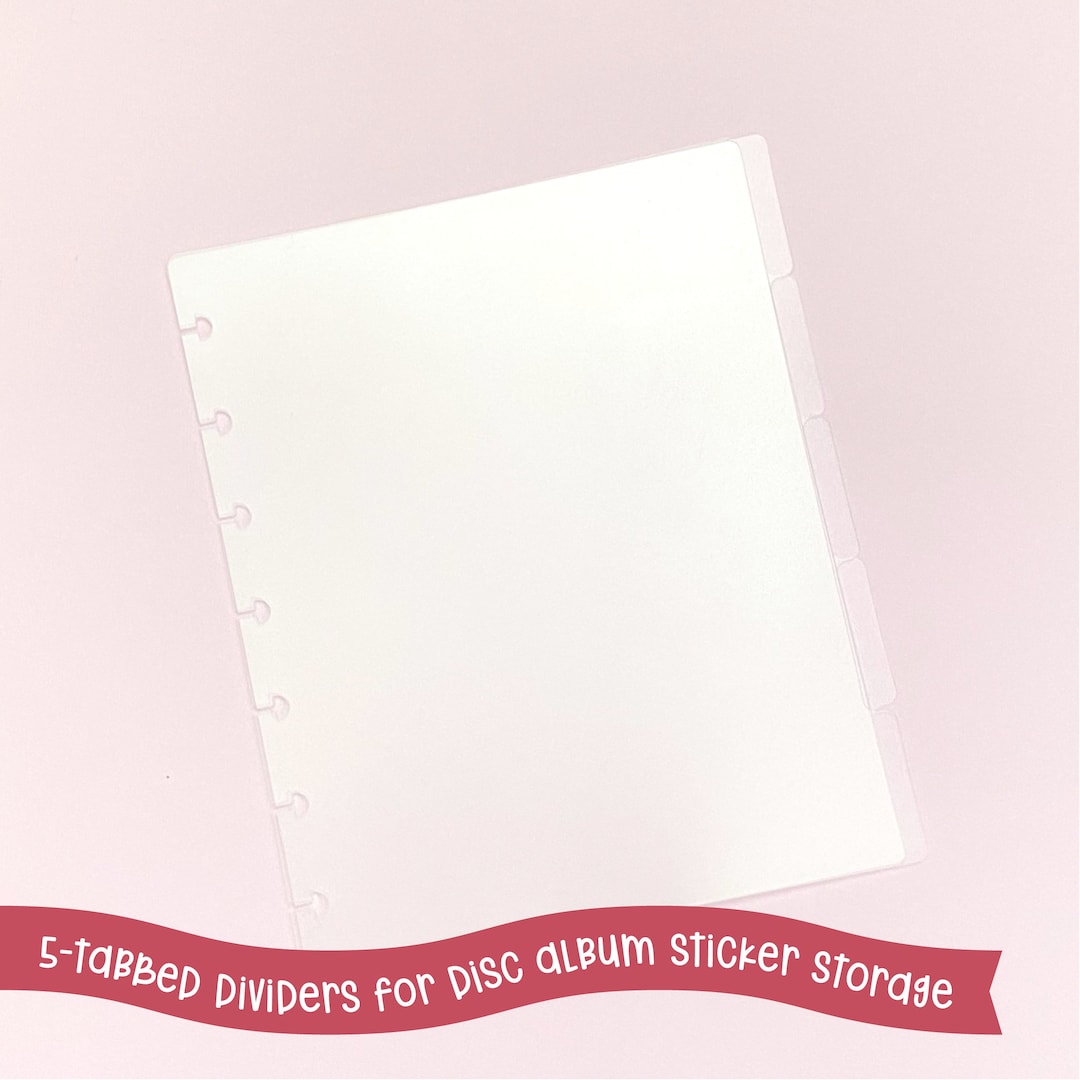 Tabbed Dividers for Disc Album Sticker Storage - Etsy