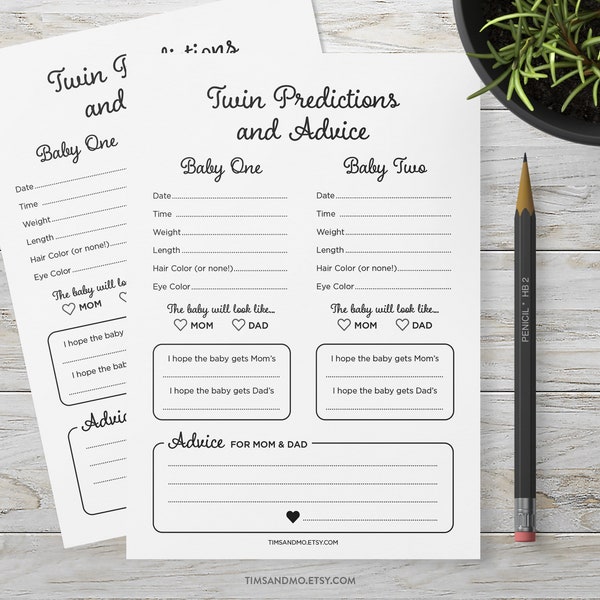 Baby Advice Cards - Etsy