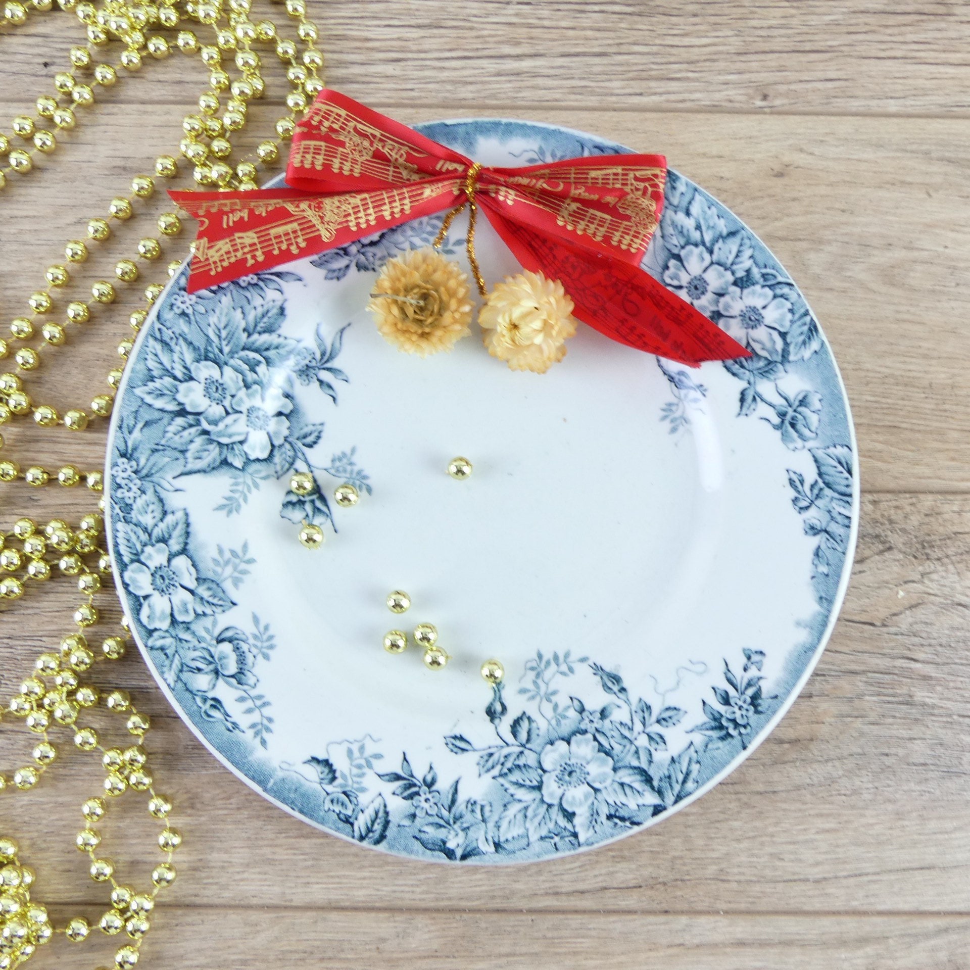 Flat plate Orchies Elantine 19th century, French plate shabby chic ...