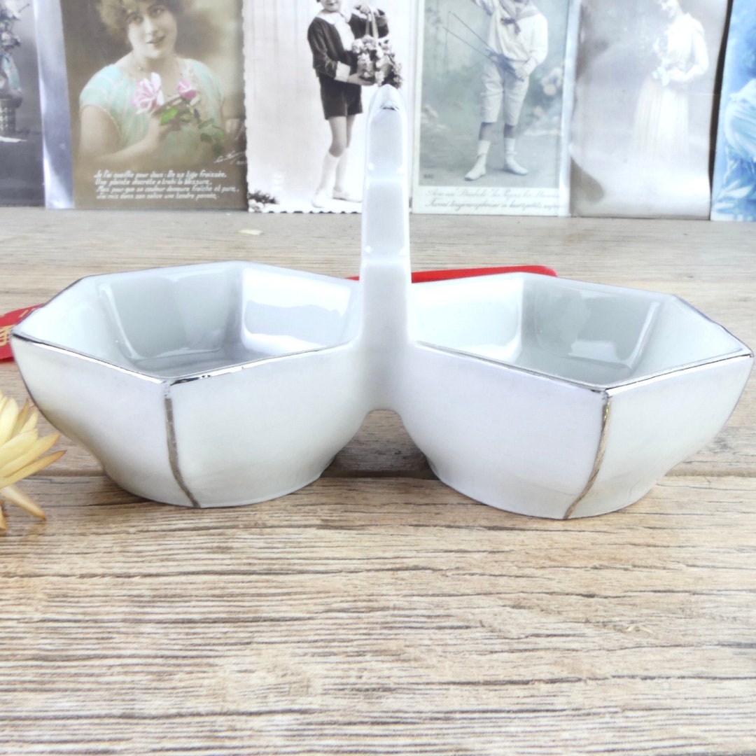 Old Art Deco Salt Shaker Limoges, Porcelain Salt Shaker, Vintage Salt ...