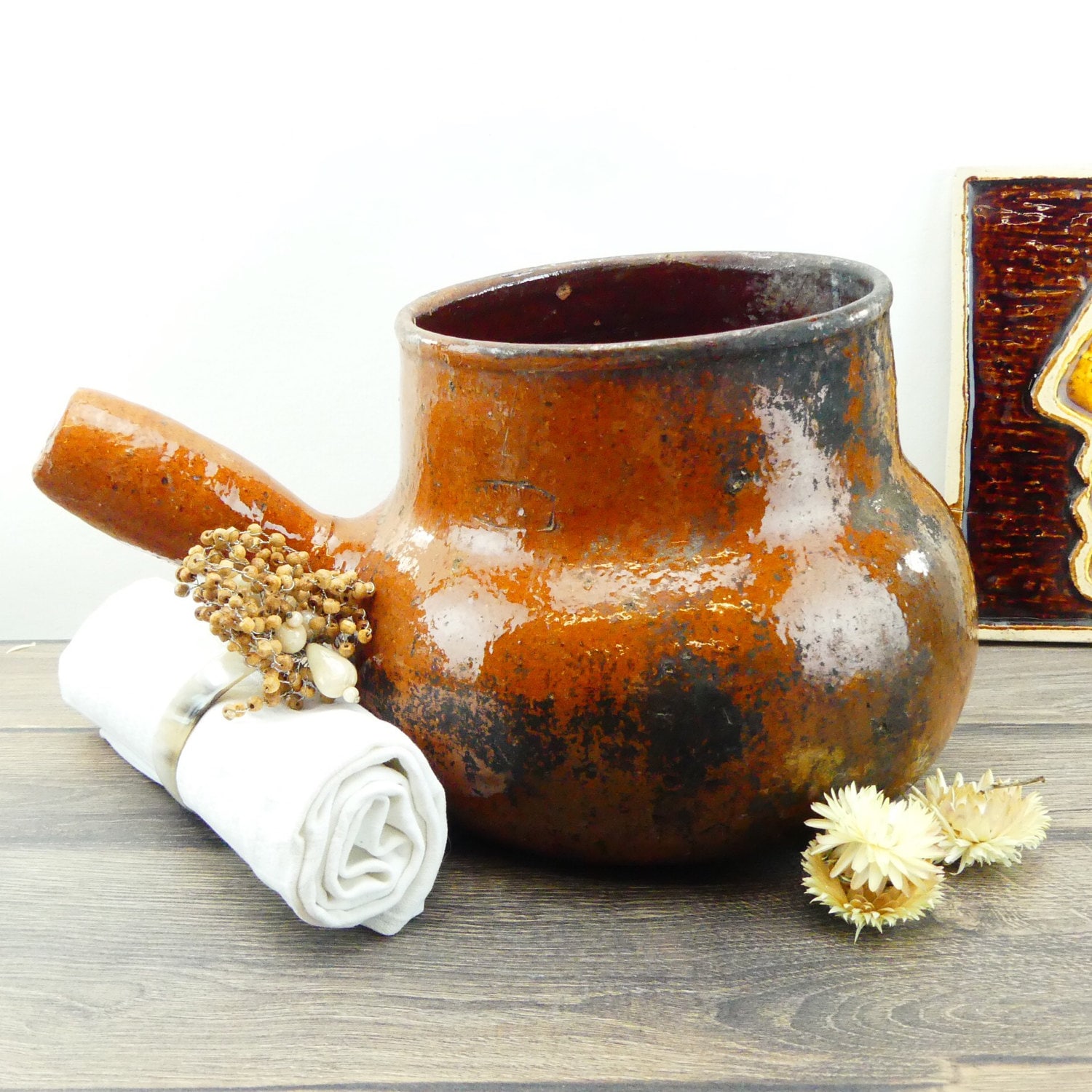 Cooking pot - Tailed pot - Vallauris - Folk art - French cuisine ...