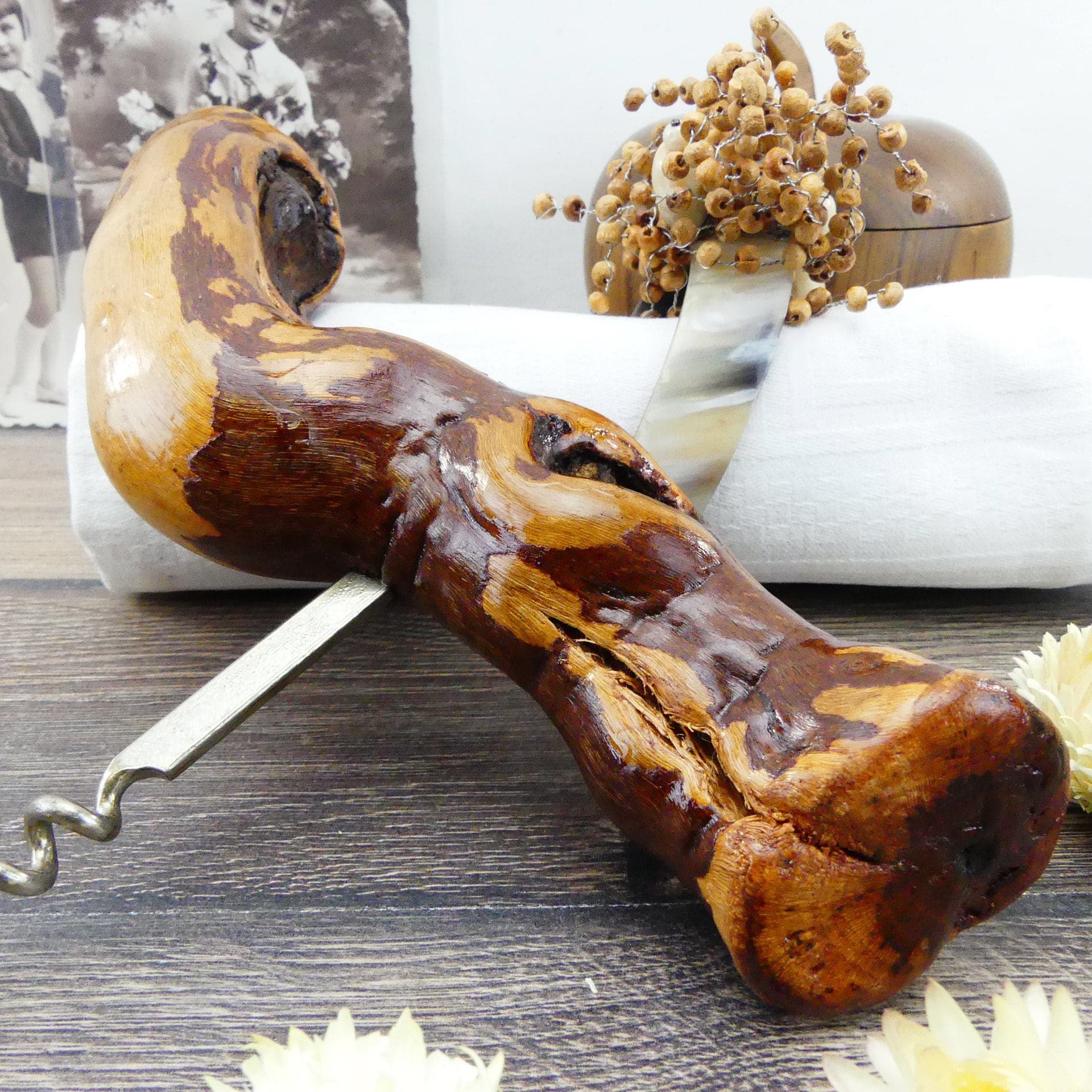 Special Price - Wooden corkscrew - french corkscrew - bottle opener ...