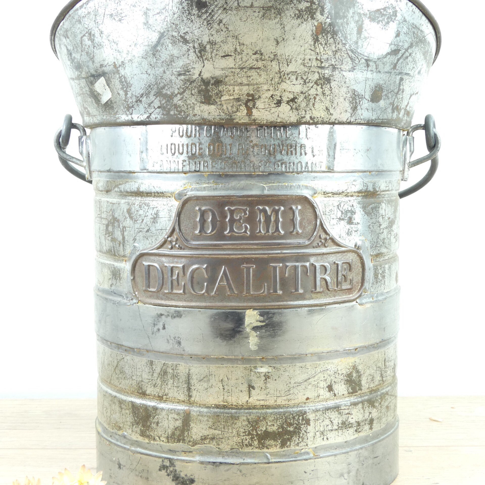 Network - bucket - dekaliter - grain - Tin bucket - french - loft ...