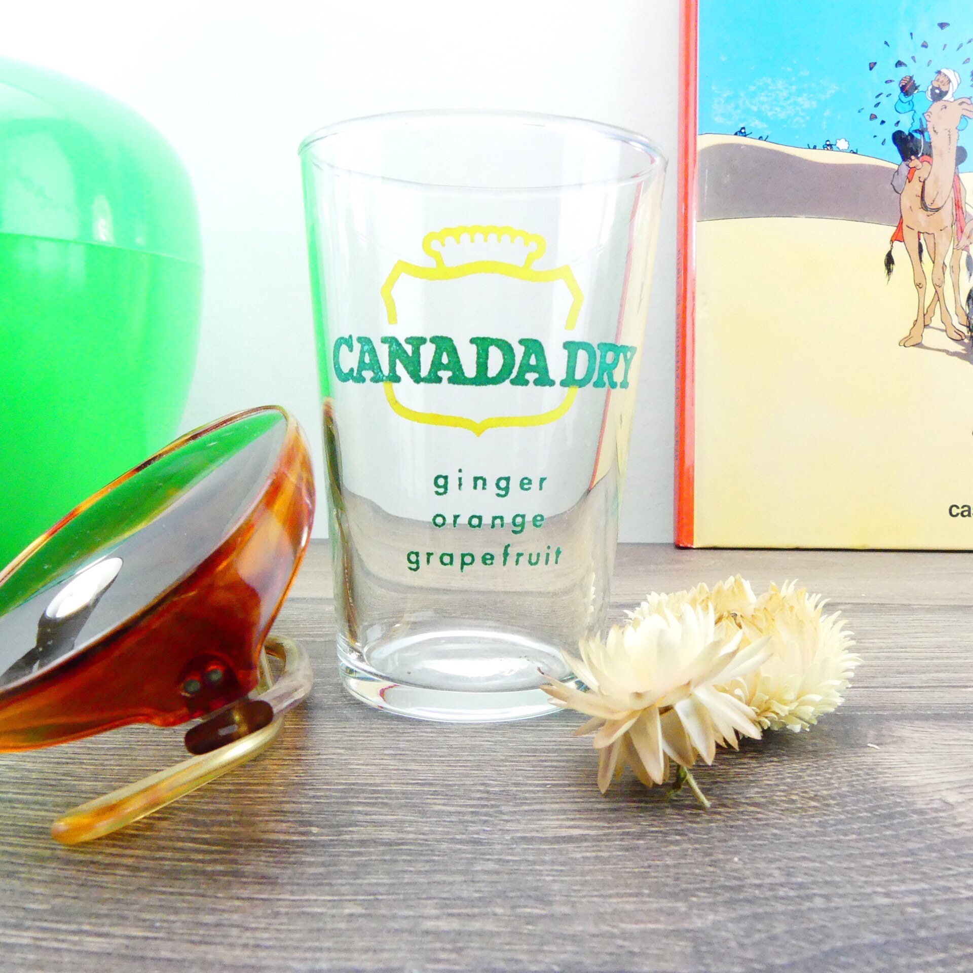 Canada Dry glasses - 6 vintage glasses - Canada Dry glasses - vintage ...