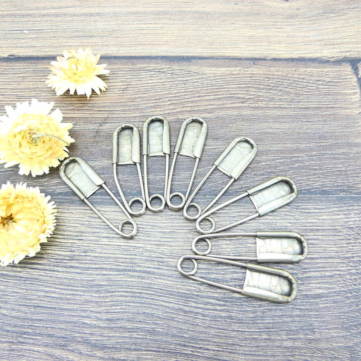 Dry cleaner nanny pins, large numbered vintage nanny pins, old pins