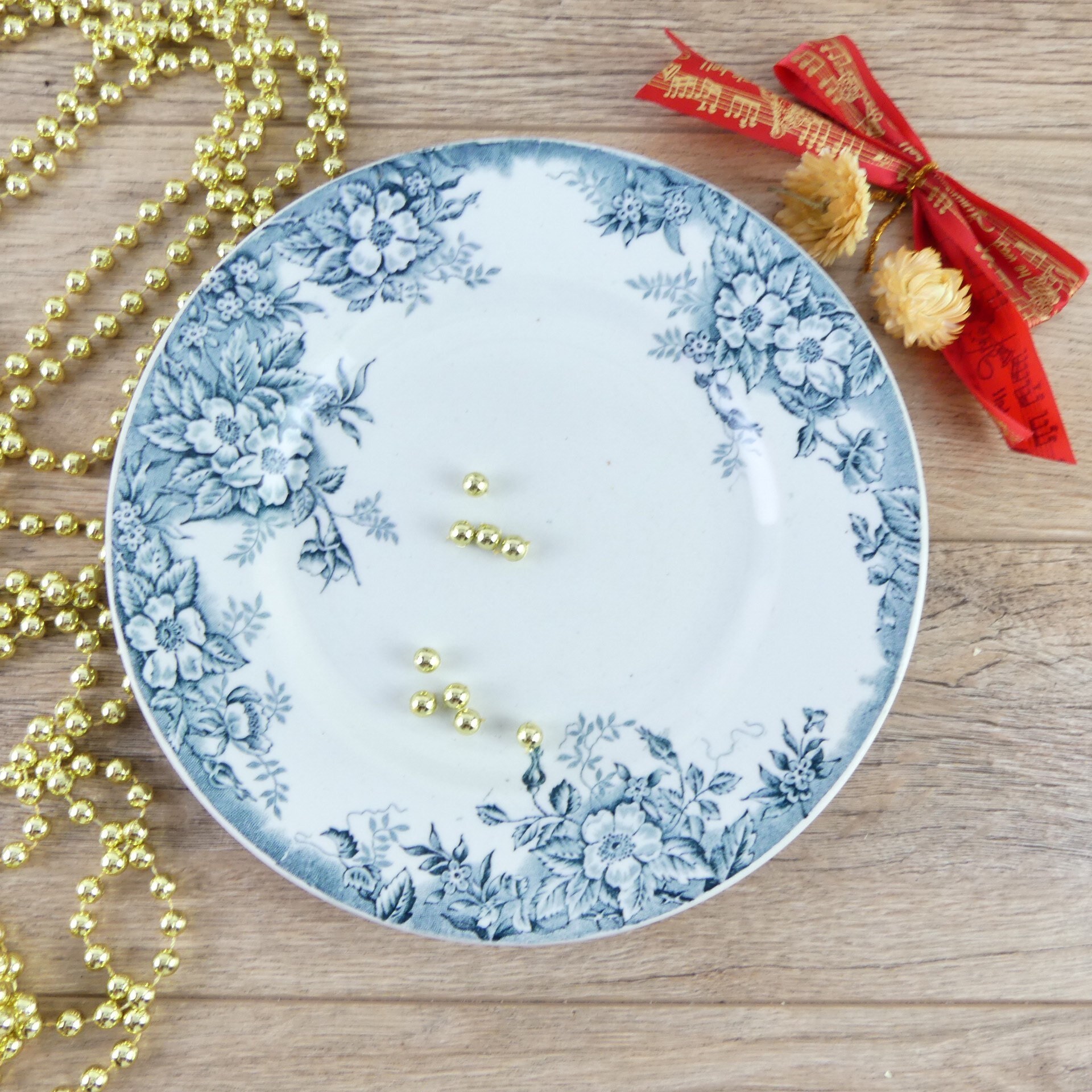 Flat plate Orchies Elantine 19th century, French plate shabby chic ...