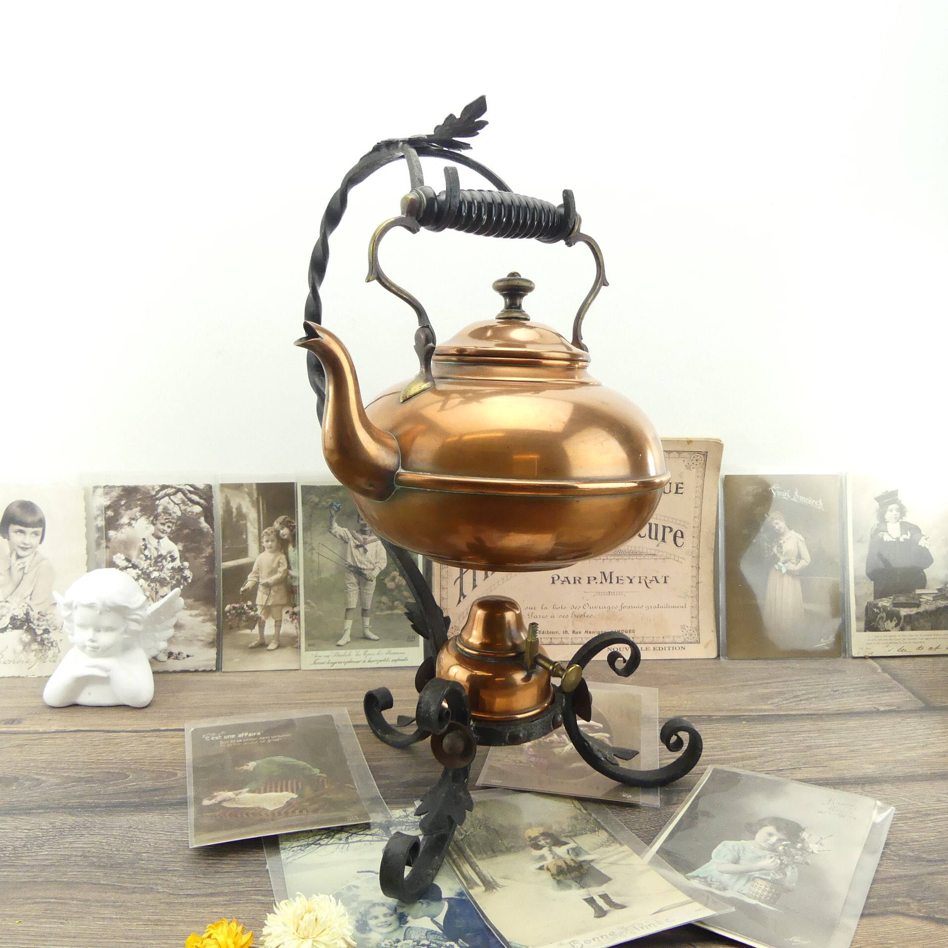 Kettle - Old kettle - Copper - Copper kettle - French - Luxurious ...