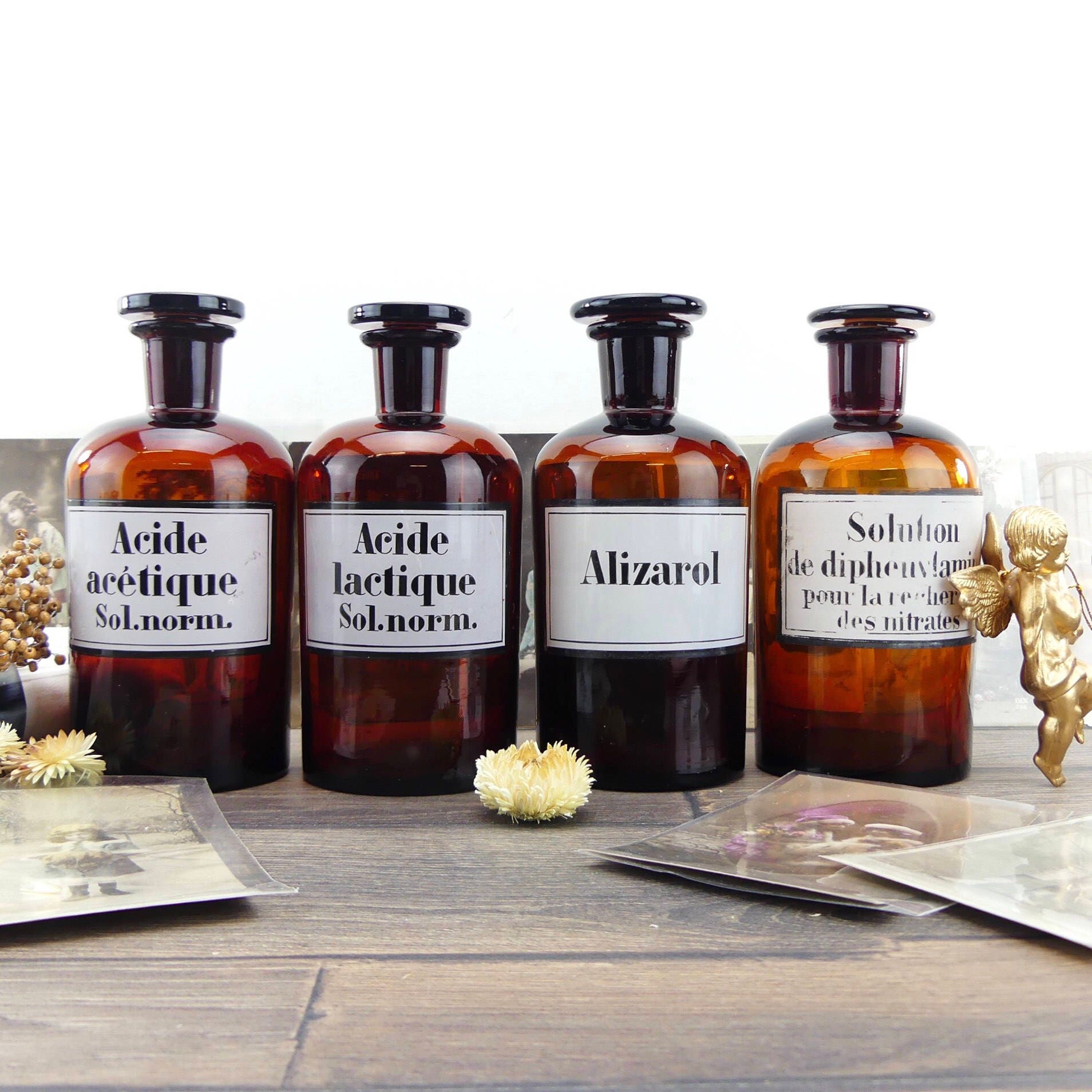 Apothecary bottles - apothecary jars - medicine - pharmacy supplies ...