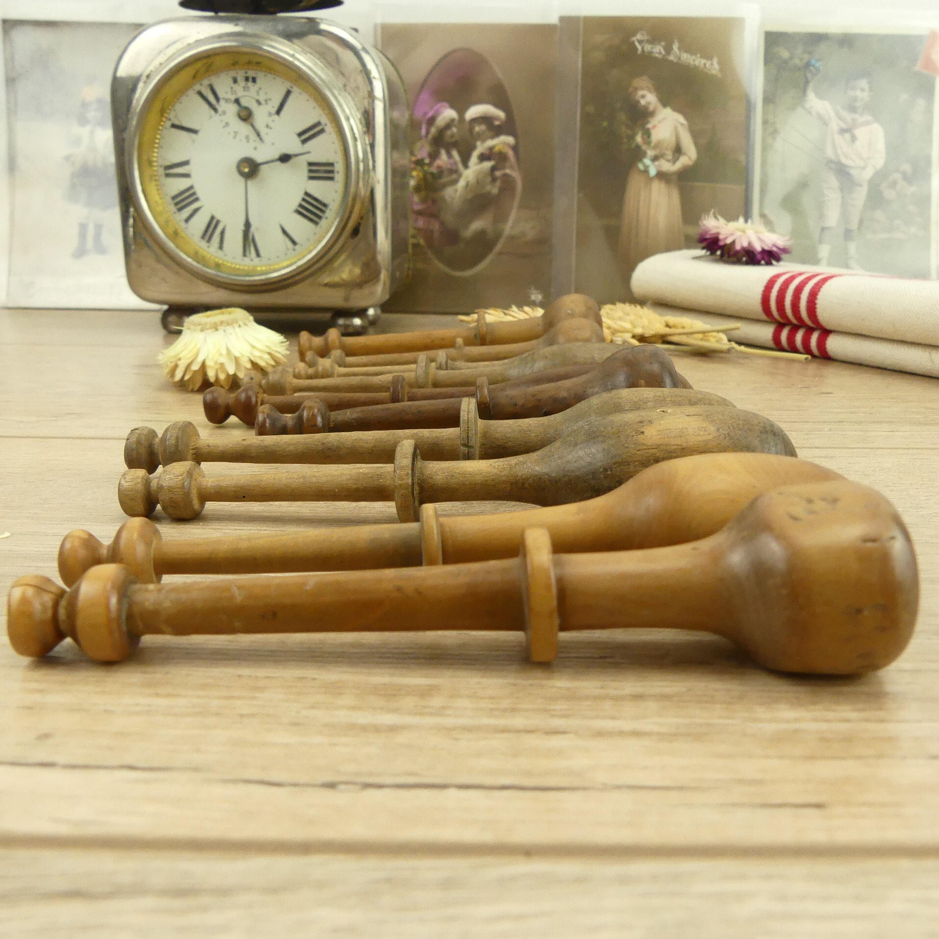 Spindle wooden - bobbin lace - cotton reels - coils loom - spindle ...