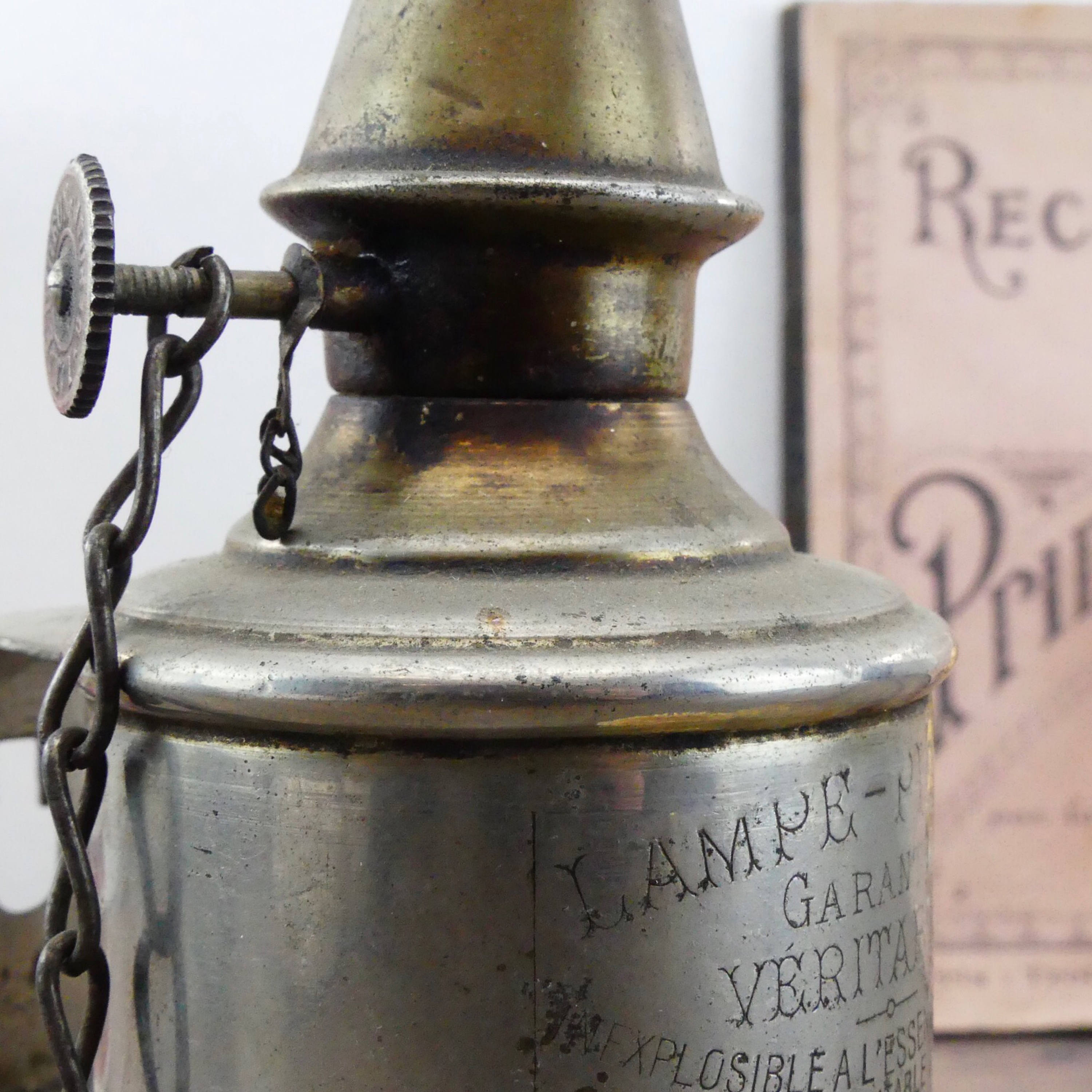 Pigeon lamp - French lamp - Old wick lamp - Oil lamp old lamp - French ...