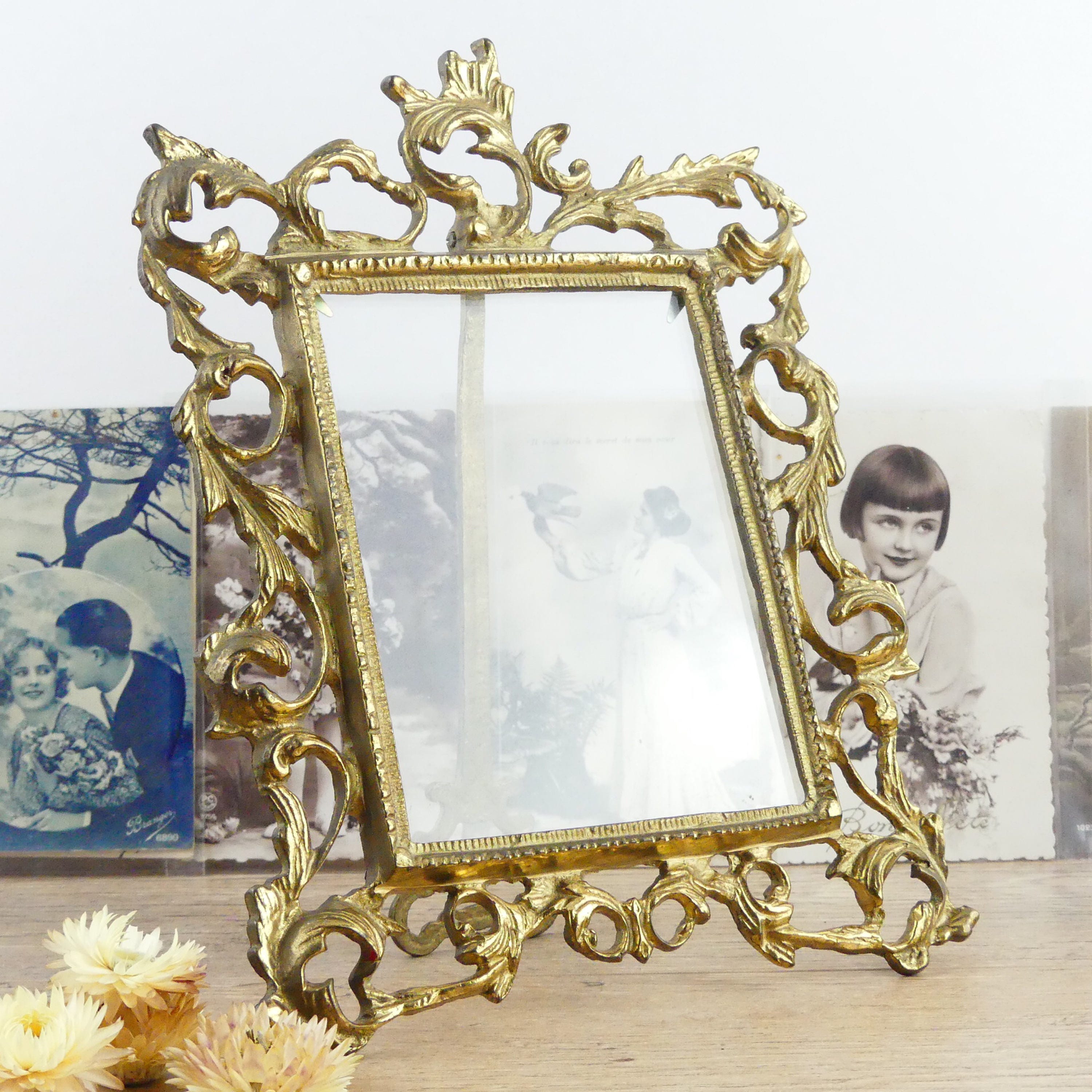 Brass frame - French frame - Brass photo frame - Gold picture frame ...