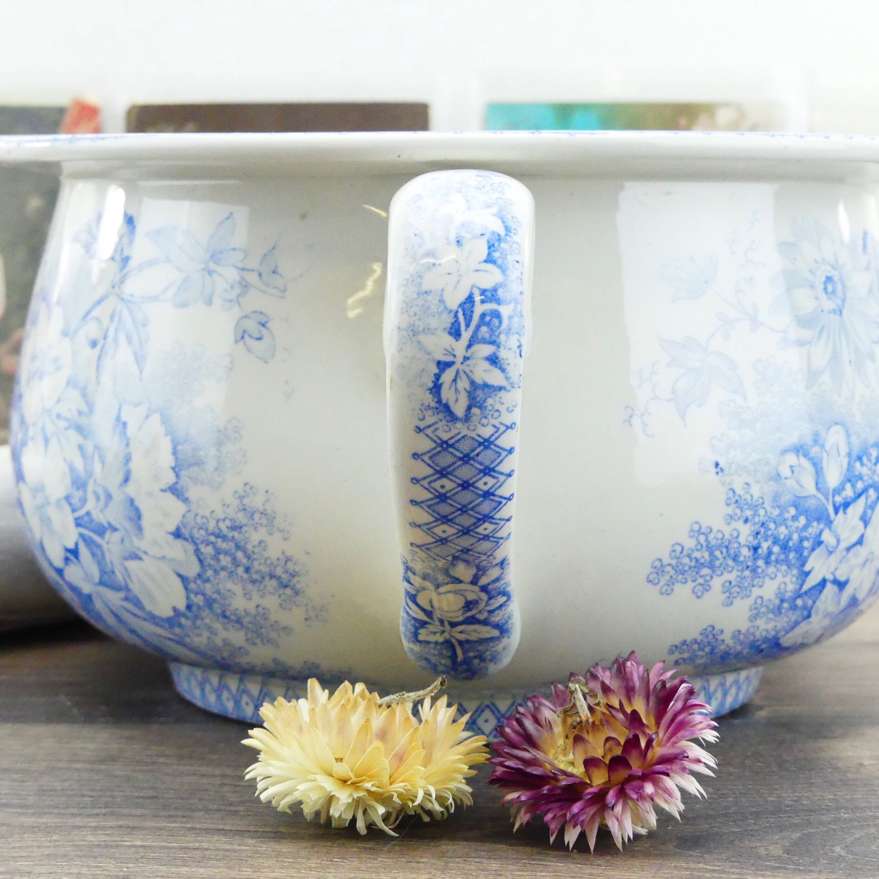 Chamber pot - bathroom - pot of ease - digoin Sarreguemines pot - 19th ...
