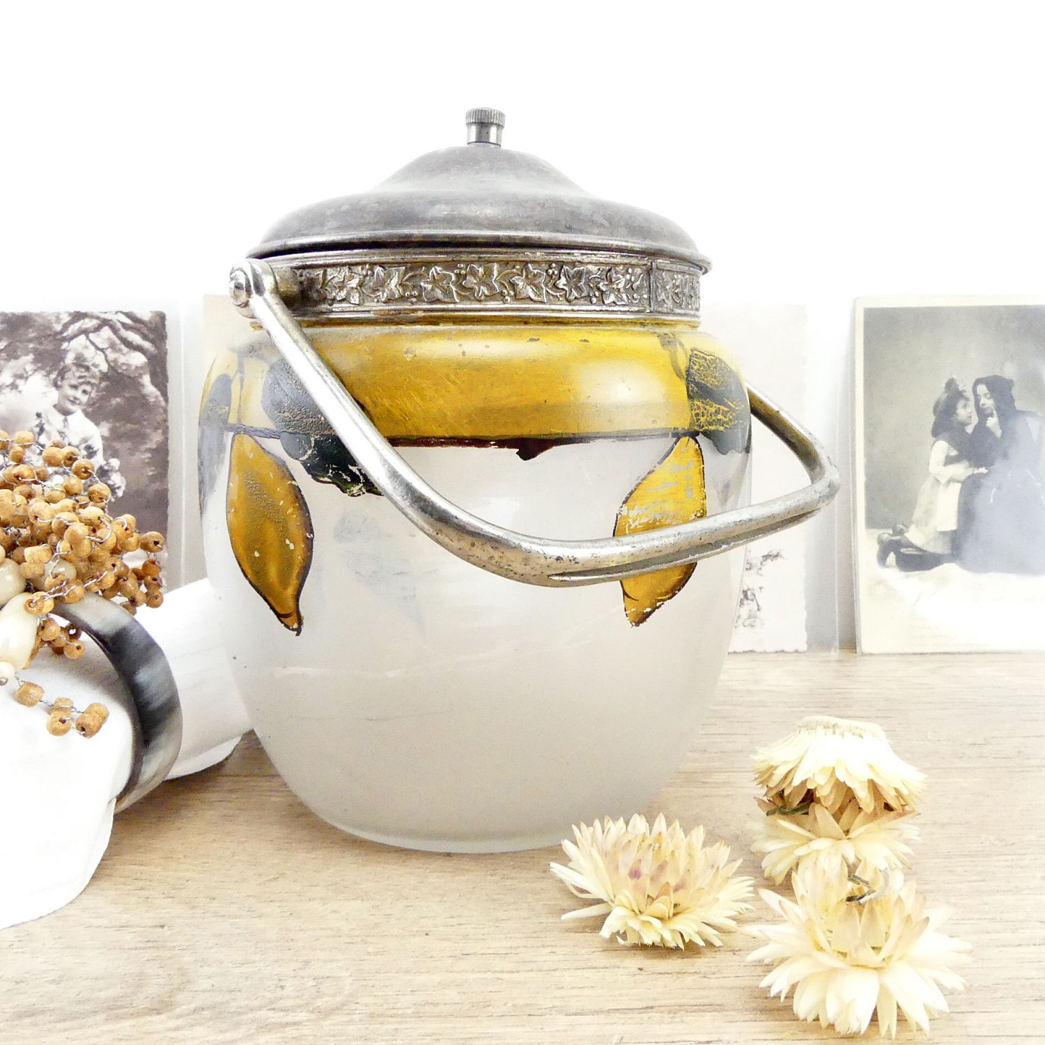 Biscuit jar - Biscuit barrel - French Pot - Cookie jar - 19th century ...