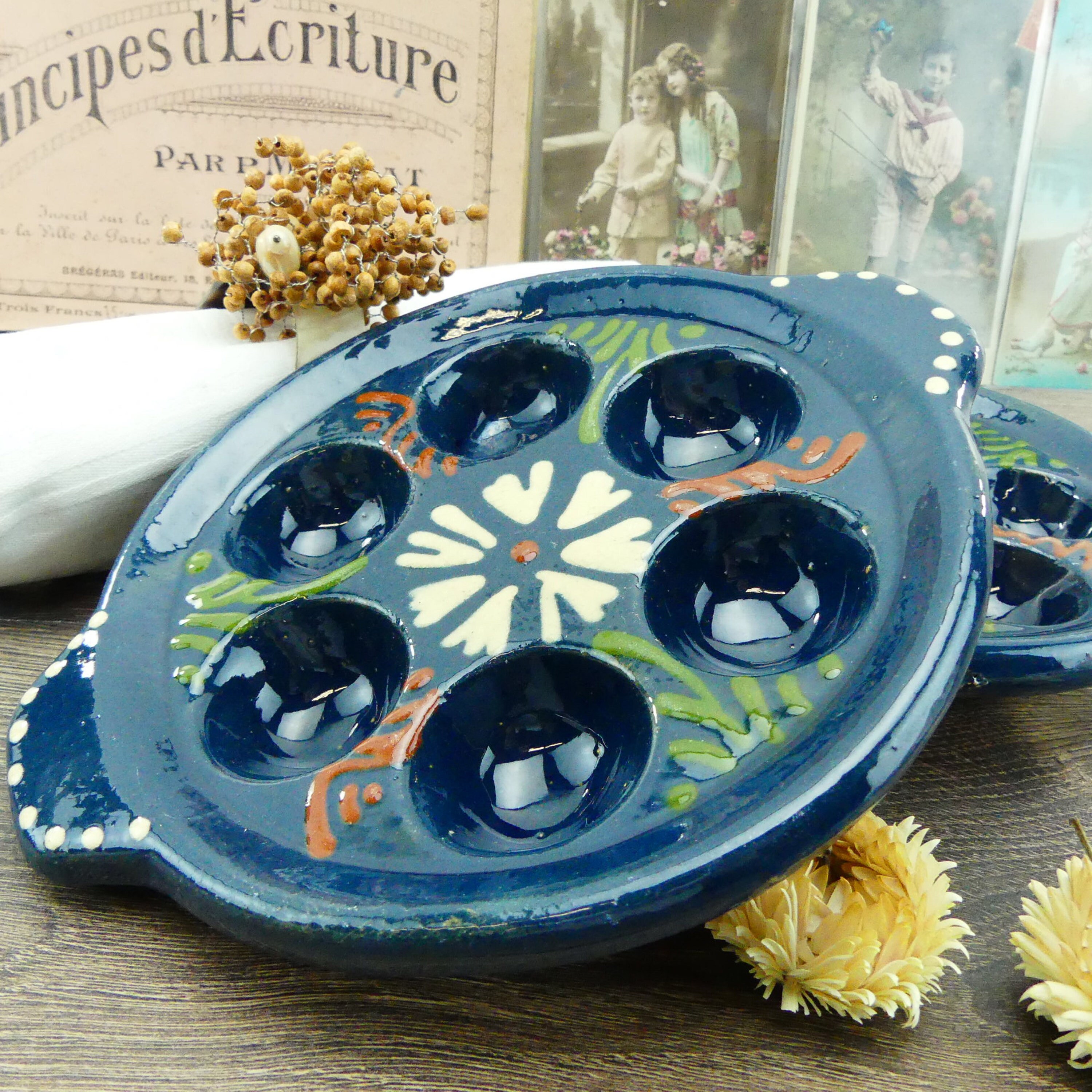 Plates snails - snails - ceramics from alsace - French plates ...