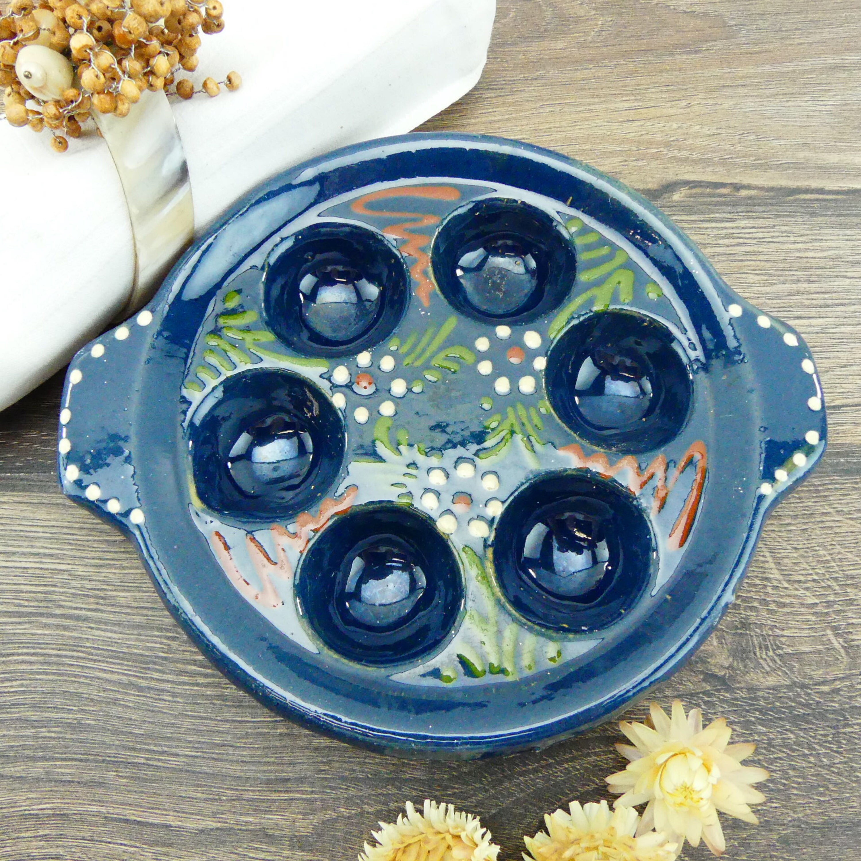 Plates snails - snails - ceramics from alsace - French plates ...