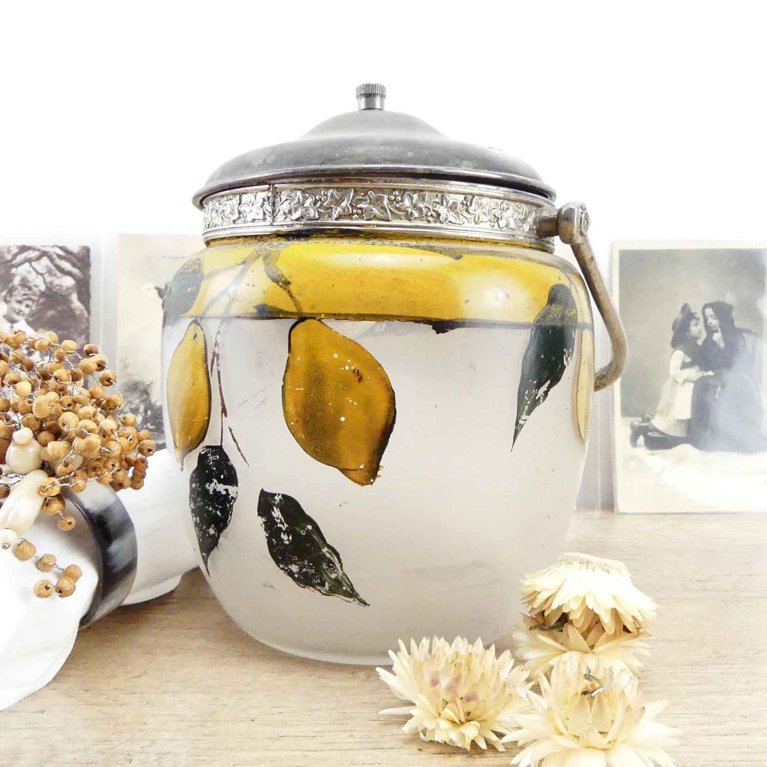Biscuit jar - Biscuit barrel - French Pot - Cookie jar - 19th century ...