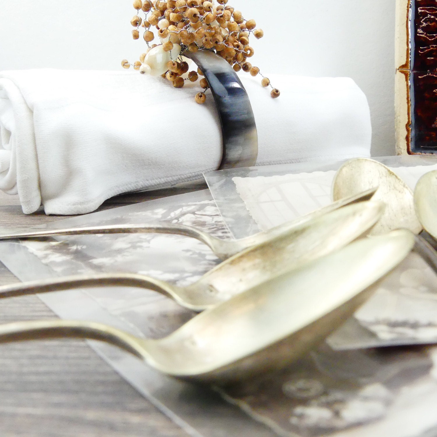 Old spoons - Silvered spoons - Coffee spoons - Dessert spoons - French ...