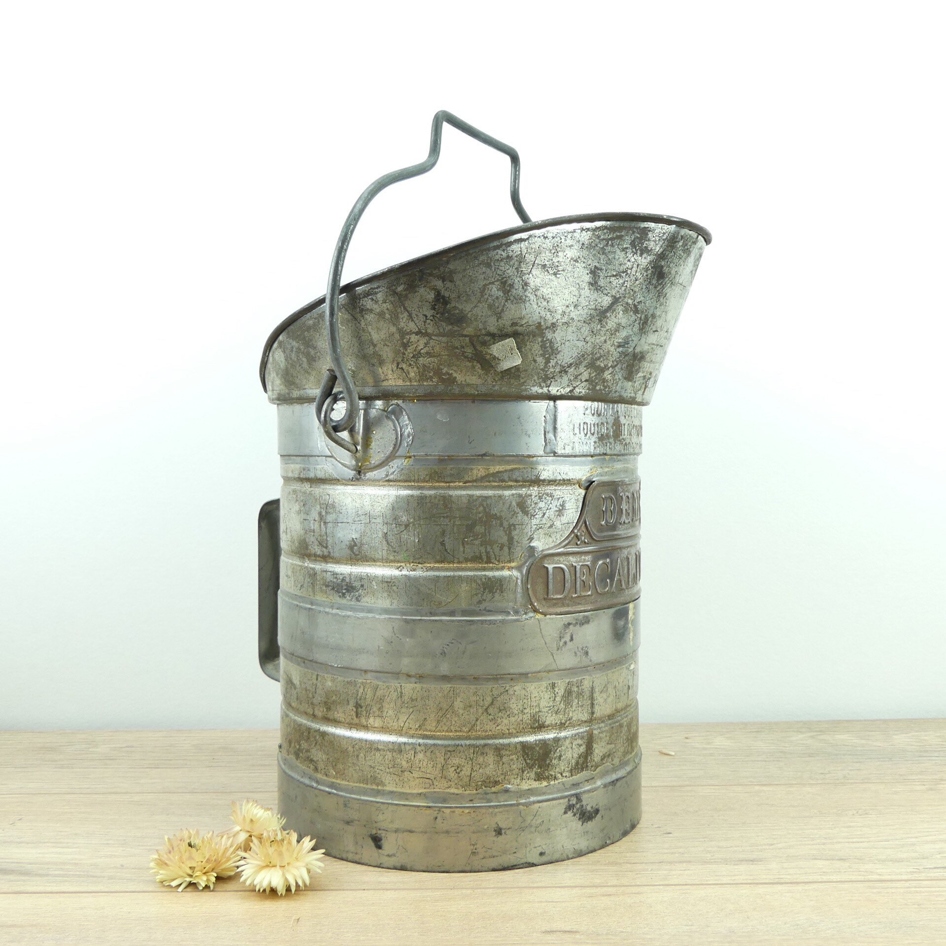 Network - bucket - dekaliter - grain - Tin bucket - french - loft ...