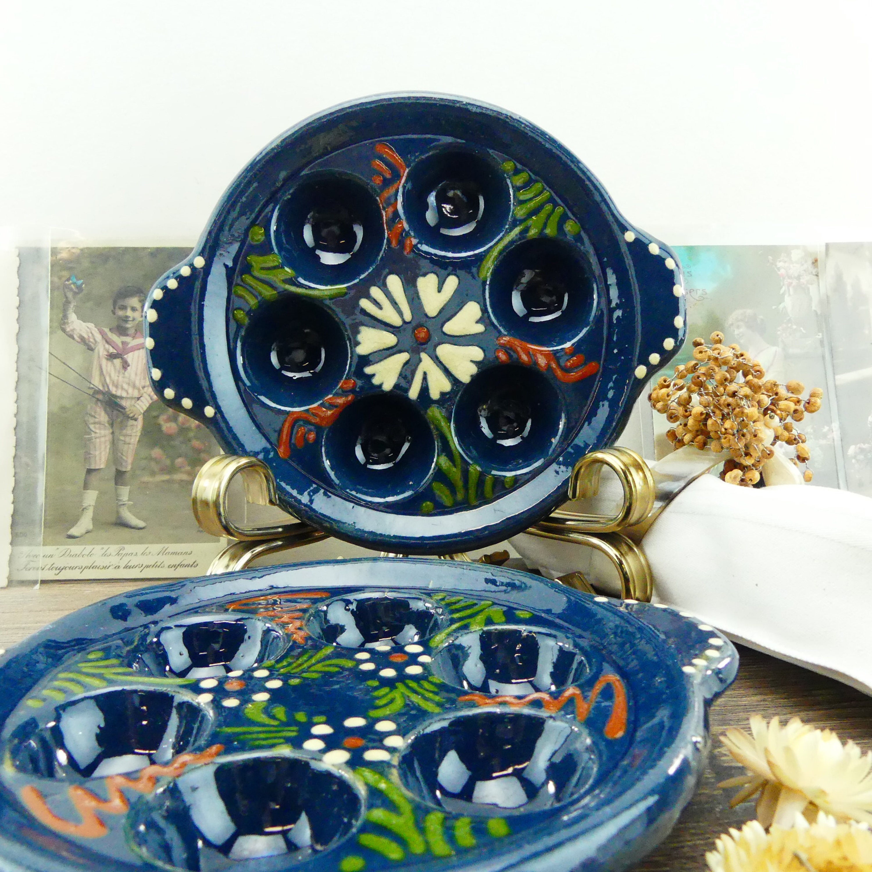 Plates snails - snails - ceramics from alsace - French plates ...