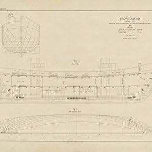 NANTUCKET LIGHTSHIP - Drawing and Plan of the Lightship 1855 - Etsy