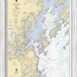 PORTLAND HARBOR, Maine - Nautical Chart 2002 - Etsy