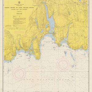 NIANTIC BAY and VICINITY, Connecticut - Nautical Chart Published in ...