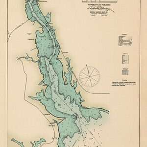 Providence River, Rhode Island - Nautical Chart by George W. Eldridge ...