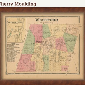 WESTFORD, Vermont - 1869 Map - Etsy